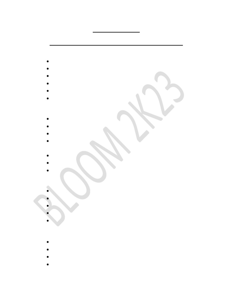 Bloom 2023 Off Stage Rules | PDF