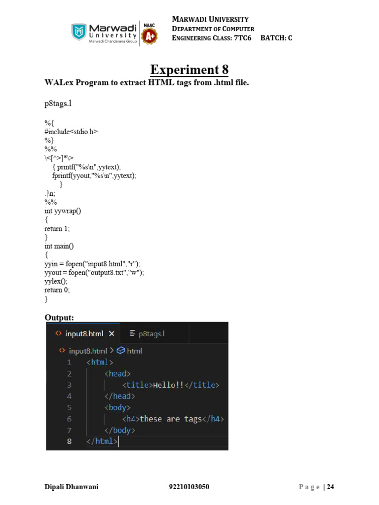 Lab8_10 | PDF | Computer Libraries | Computer Science