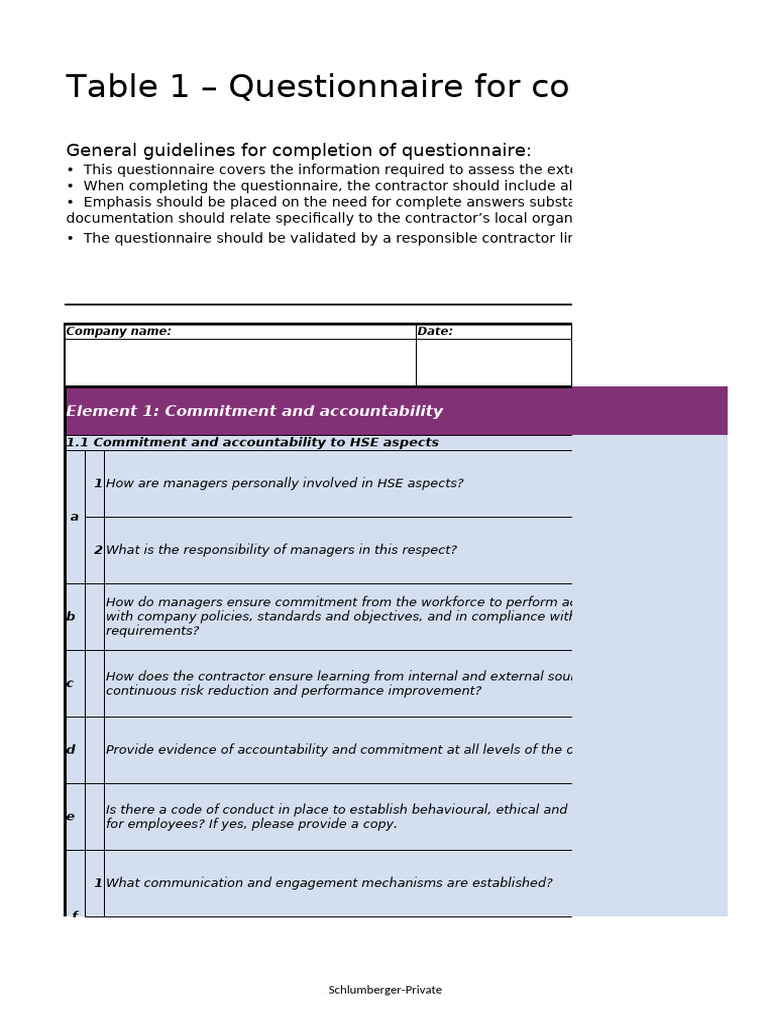 QHSE CapabilityAssessmentFULL | PDF | Risk | Audit