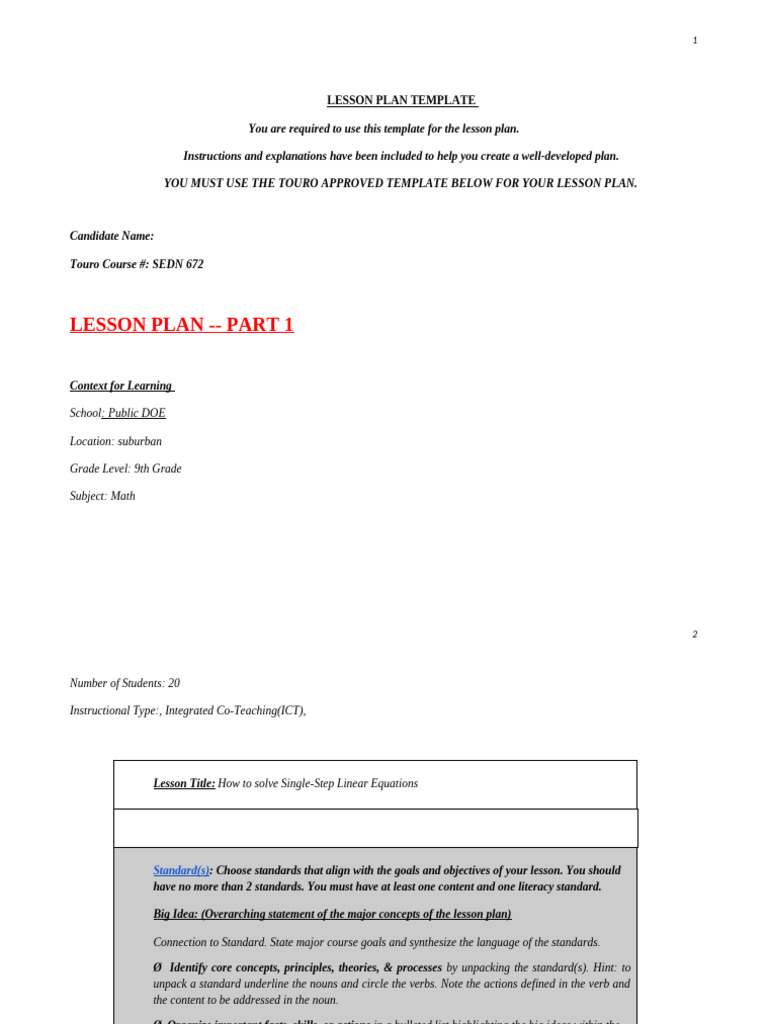 FULL Lesson Plan - PART 1 - Vfab | PDF | Educational Assessment | Learning
