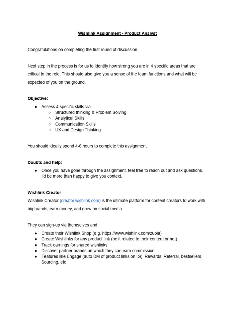 PA Assignment - Wishlink | PDF | Social Media | Popular Culture & Media Studies