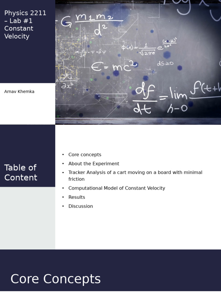Physics 2211 - Lab #1 | PDF