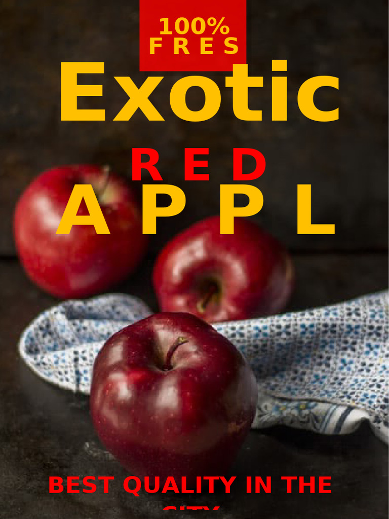 Exotic Red Apple Poster-WPS Office | PDF