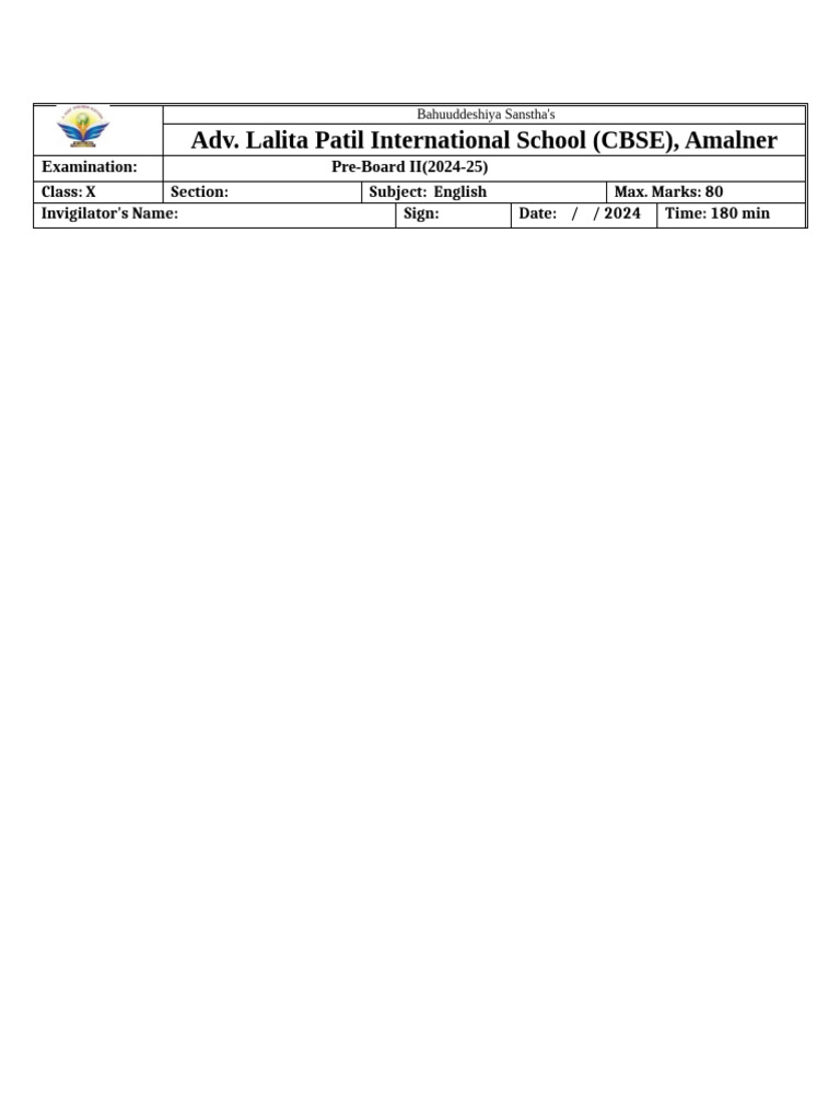X Eng Preboard.. | PDF | Fruit
