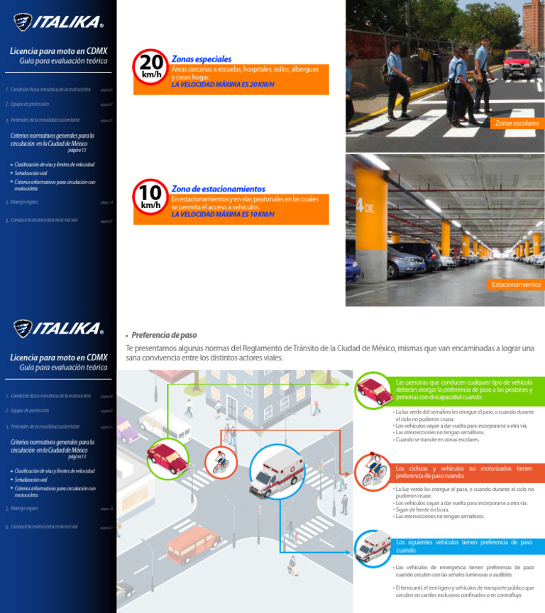 Guía de Licencia de Moto en CDMX | PDF | Semáforo | Tráfico