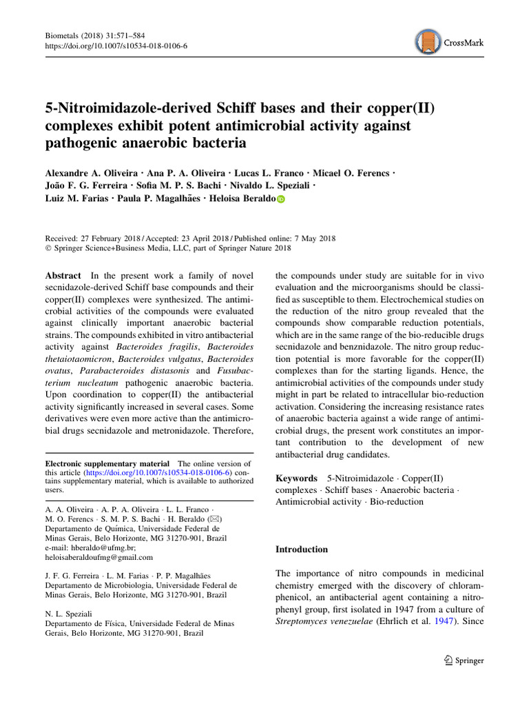 Oliveira et al., 2018 | PDF | Two Dimensional Nuclear Magnetic ...