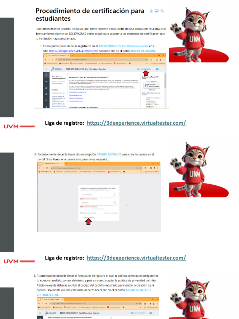 Tutorial Registro Certificación Solidworks | PDF