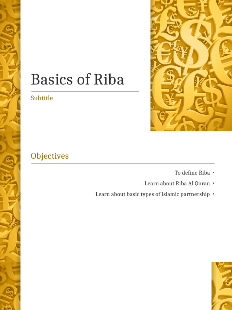 Basics of Riba Part 1 | PDF | Abrahamic Religions | Sharia