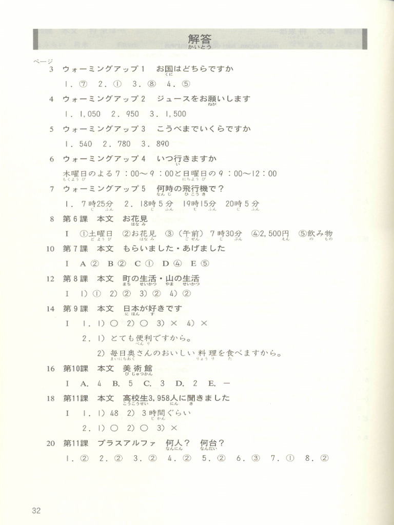 Pdfcoffee.com Minna No Nihongo Beginner i Reading Comprehension Answer ... Pdfcoffee.com Minna No Nihongo Beginner i Reading Comprehension Answer ...