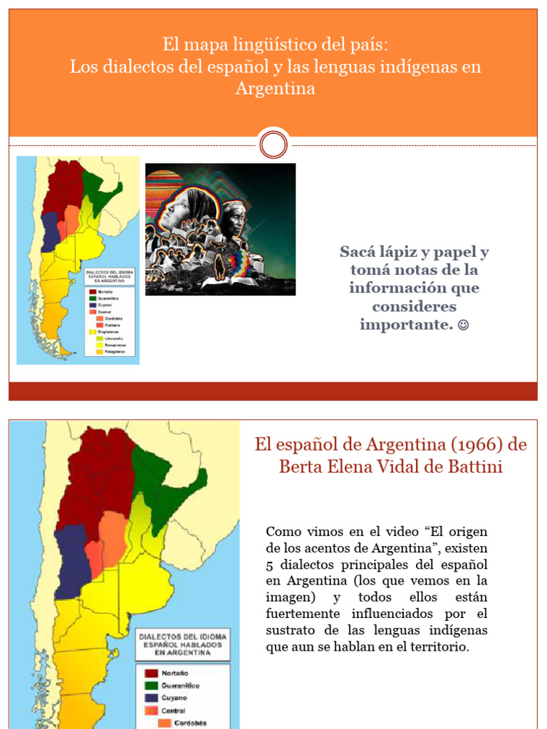 Dialectos y lenguas indígenas en Argentina | PDF | Lengua española ...