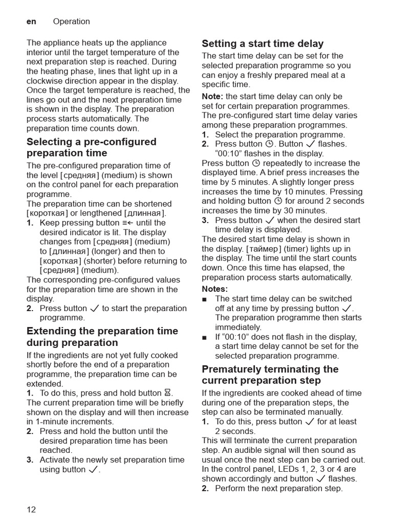 AutoCook Multicooker-Setting A Start Time Delay | PDF