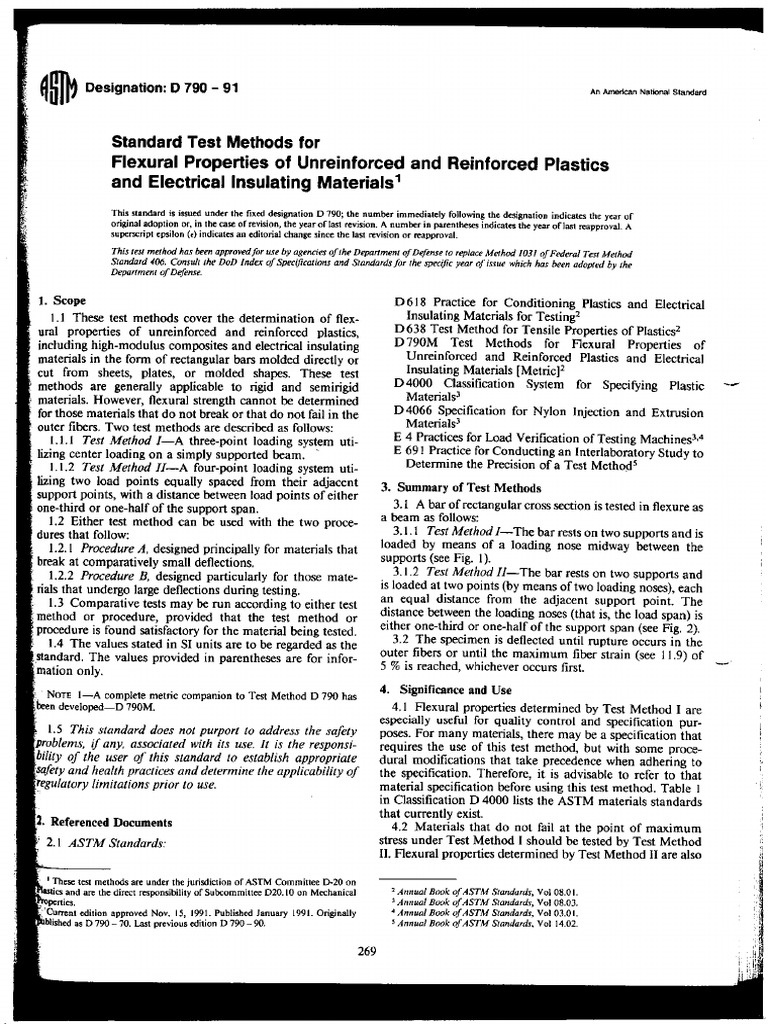 FS & FM ( ASTM D 790 ) | PDF