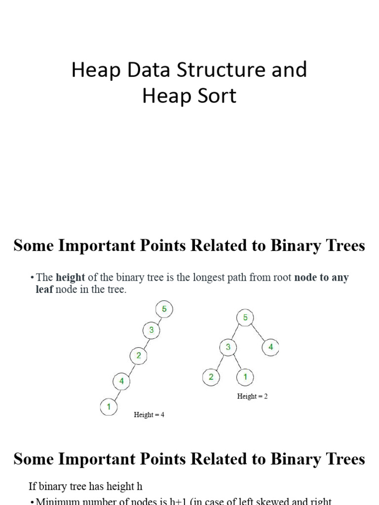 Heap Data Structure and Heap Sort.pptx | PDF | Algorithms | Algorithms And Data Structures