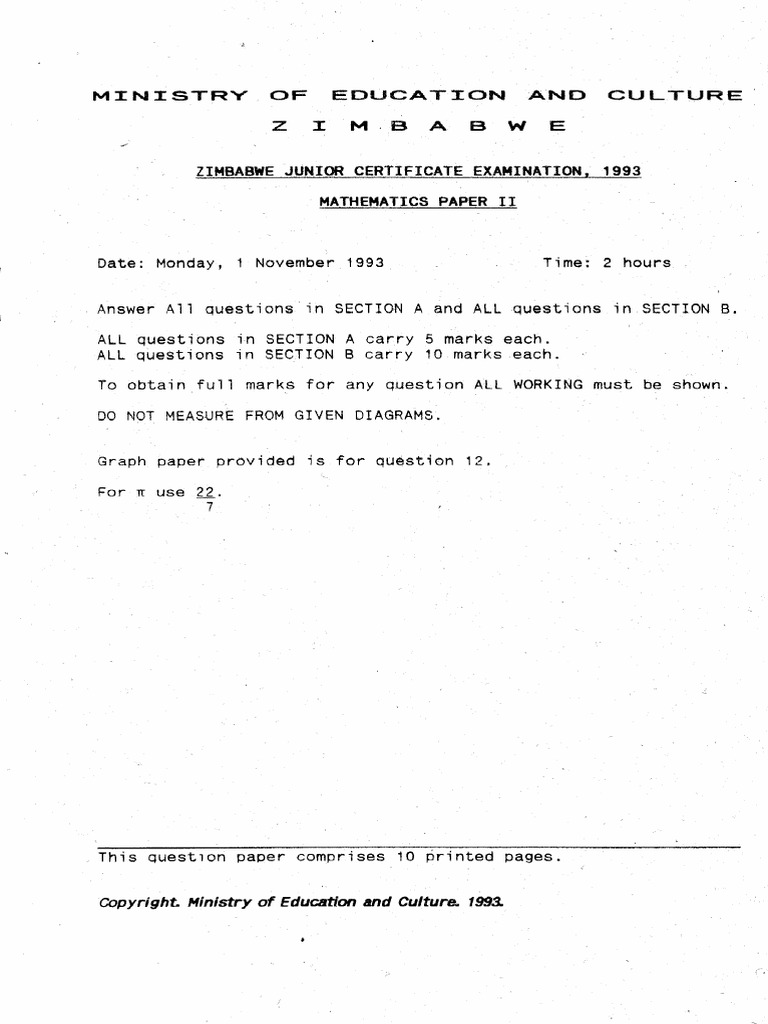 ZJC_1993_p2 (1) | PDF | Area | Rectangle