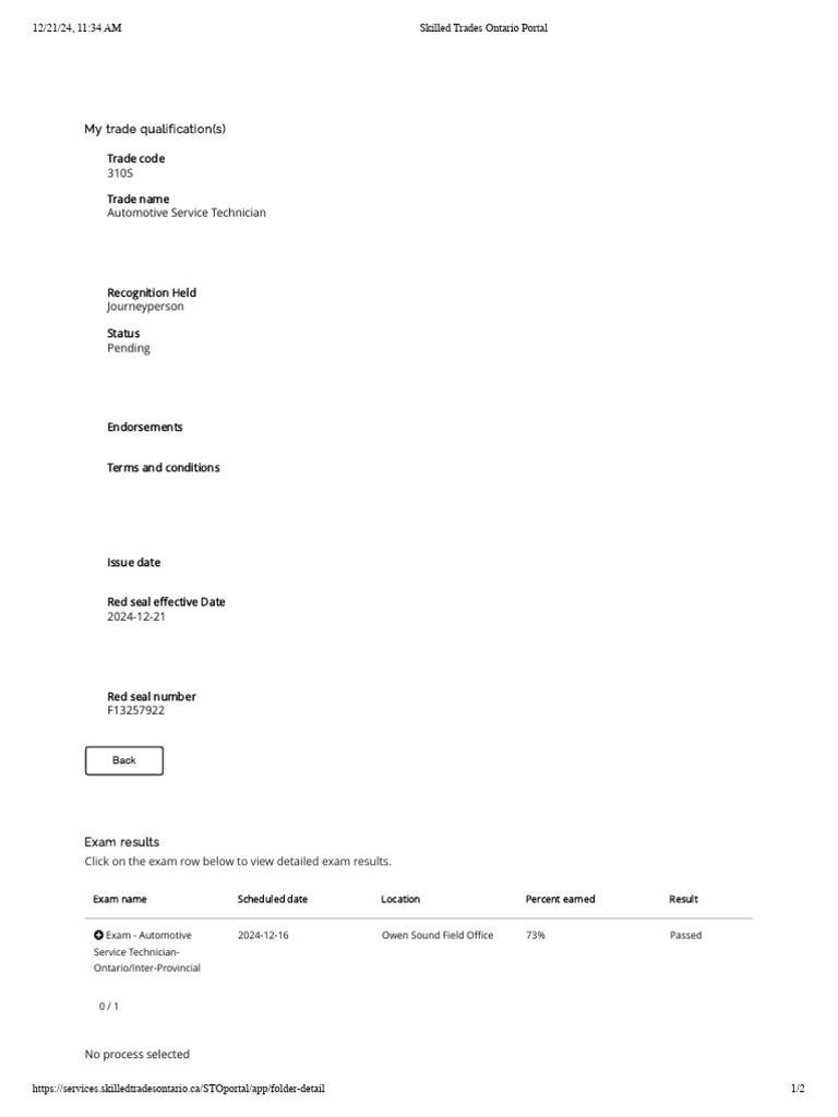 Skilled Trades Ontario Portal | PDF