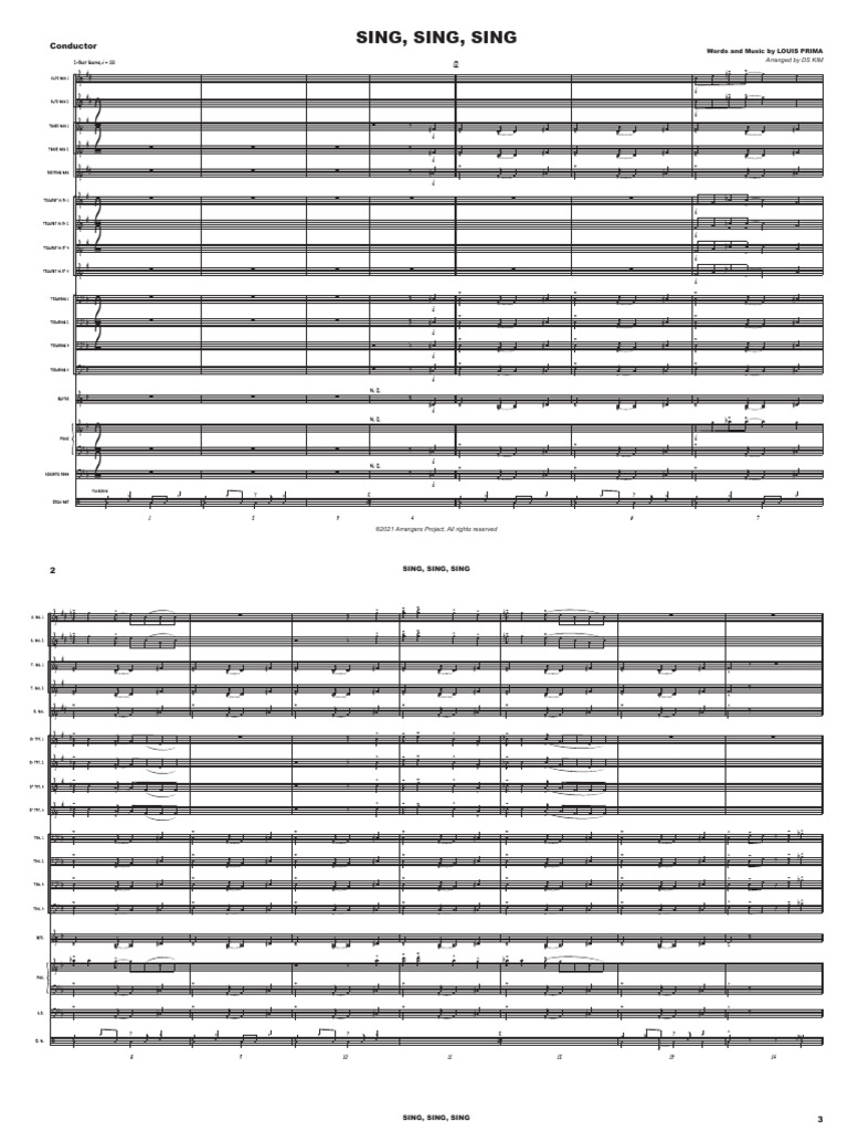 Sing, Sing, Sing - Conductor | PDF