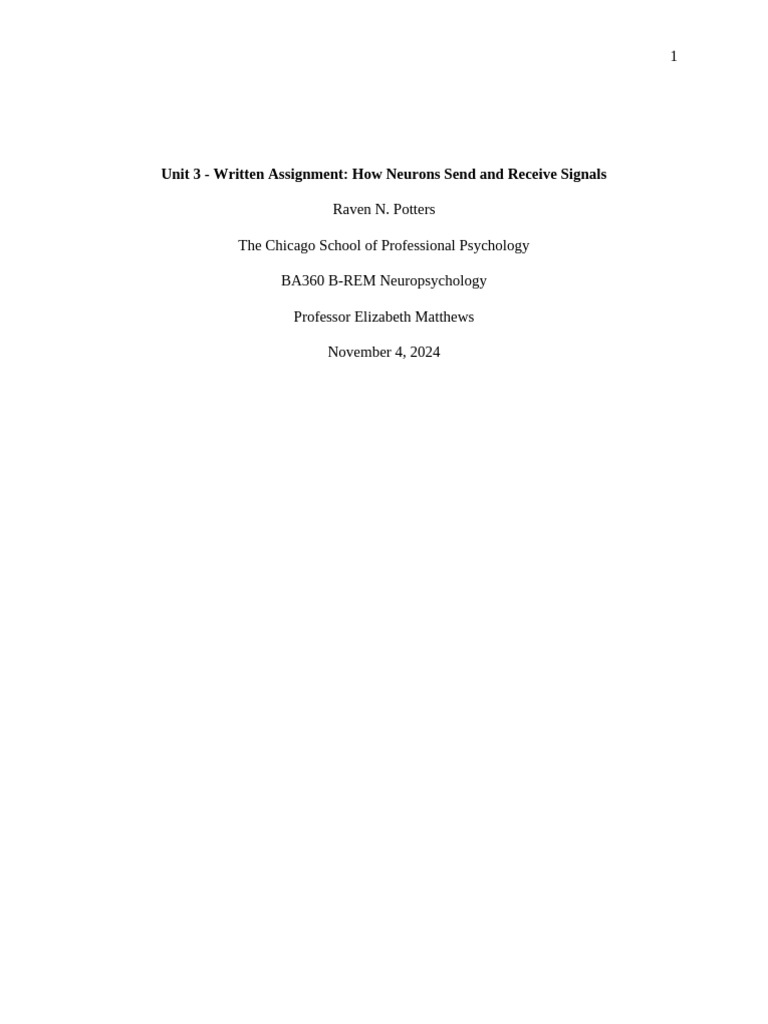 How Neurons Send and Receive Signals | PDF | Neurotransmitter ...