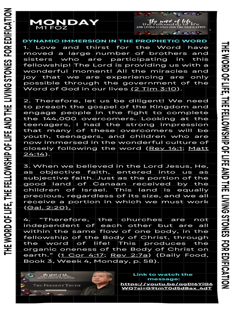 Daily Dynamic Immersion - M1 FOZ - (Phone) PDF | PDF | Christian Belief And Doctrine | Religious ...