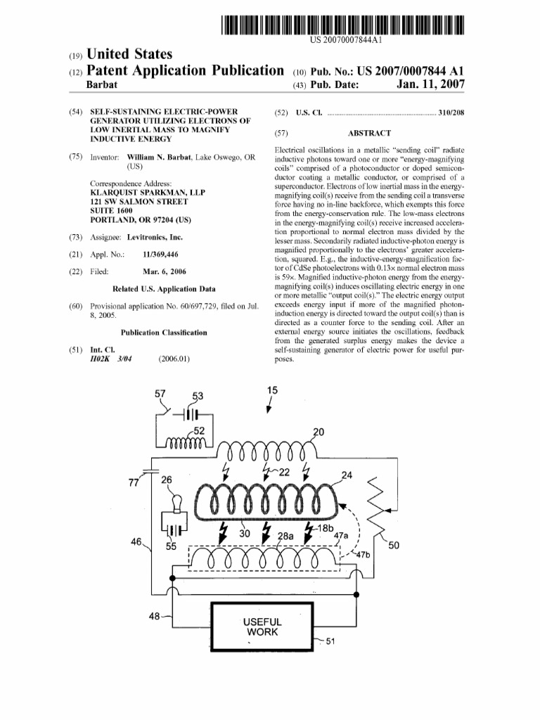 Self-Sustaining Power Generator | PDF | Electron | Electromagnetic ...