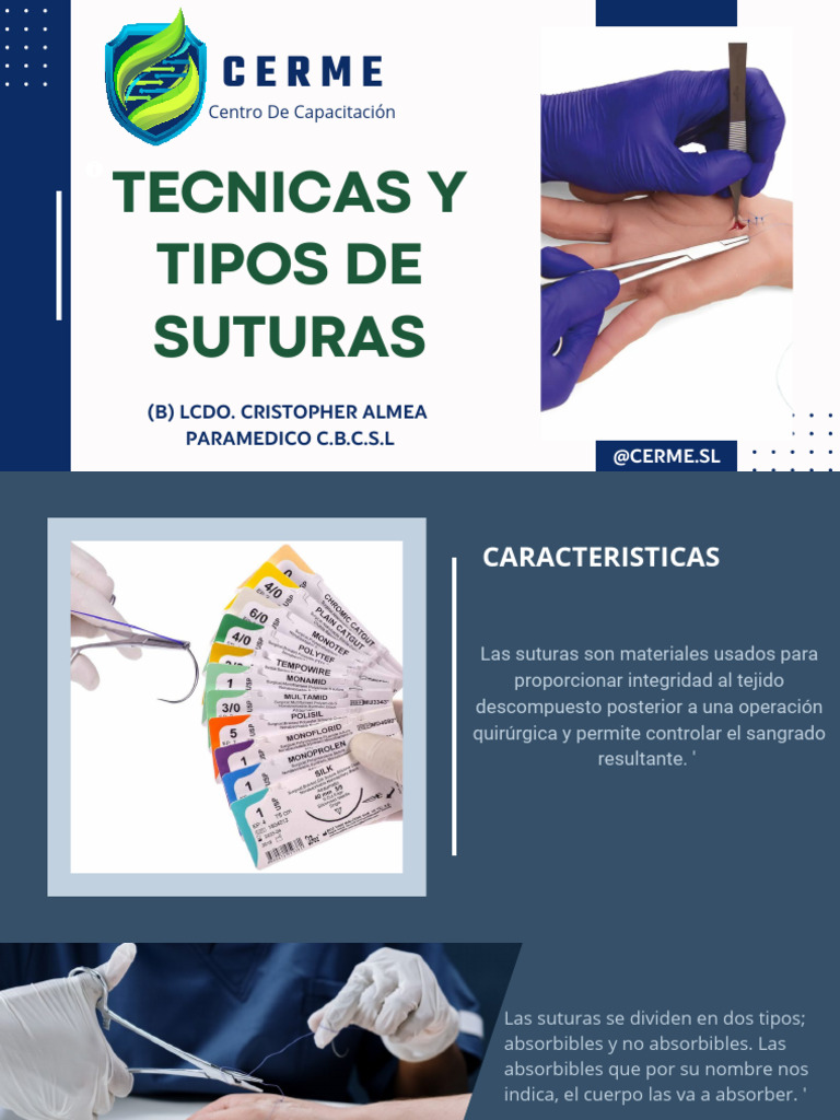 Técnicas y Tipos de Suturas | PDF
