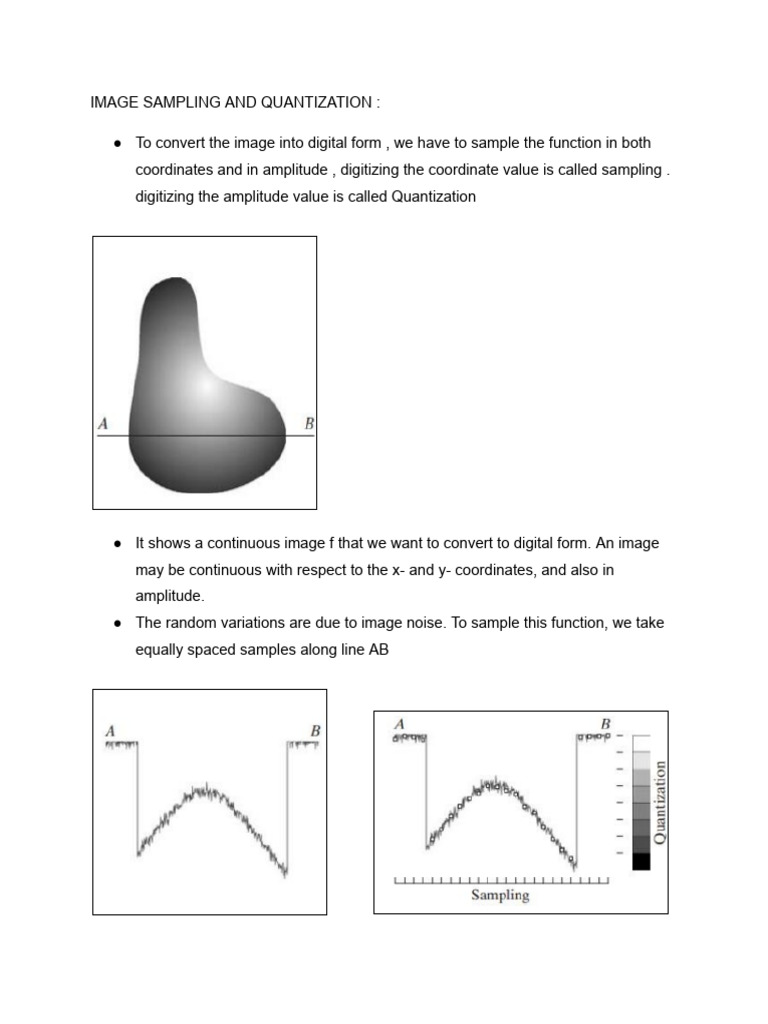 Image Sampling and Quantization | PDF