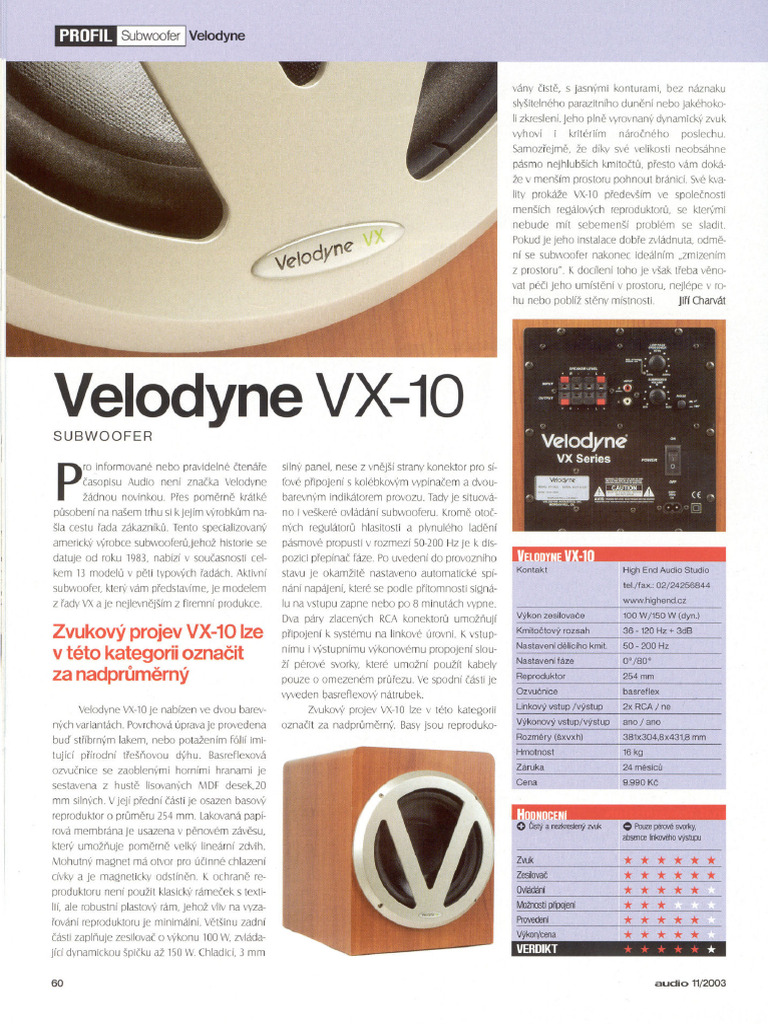 2003 11vx 10audio | PDF