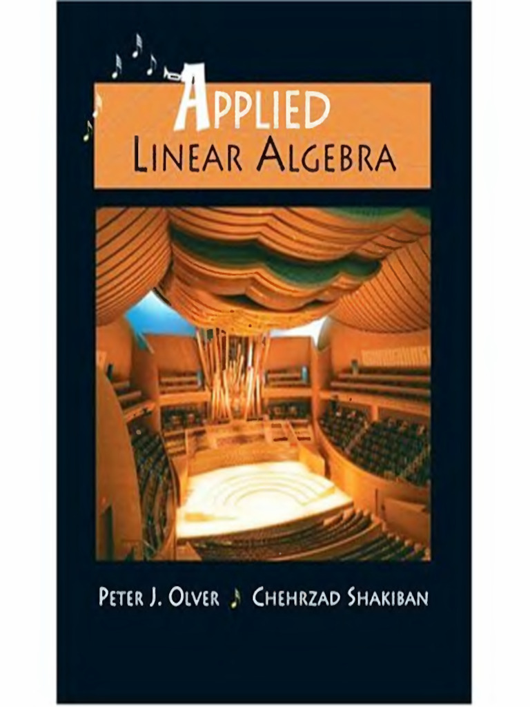 Peter J. Olver, Cheri Shakiban - Applied Linear Algebra-Prentice Hall (2005) | PDF
