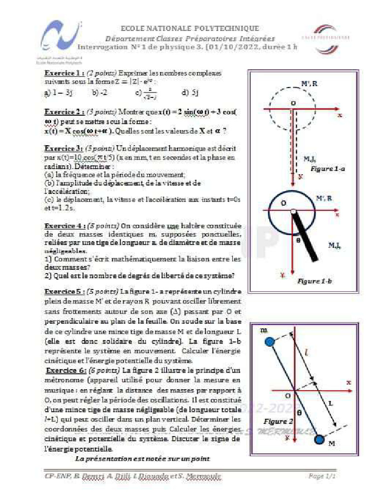 CC1 Physique 3 | PDF