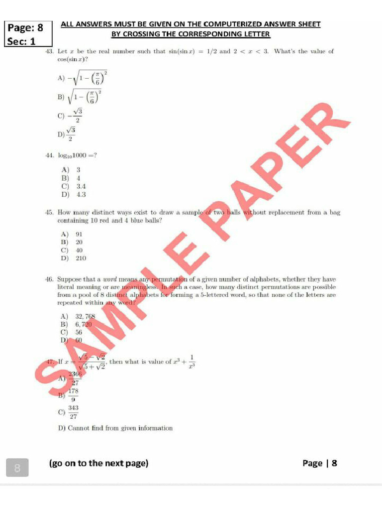 NTHP Past Papers | PDF