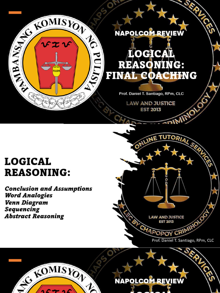 NAPOLCOM Logical-Reasoning FC Day-2 | PDF | Reason | Truth