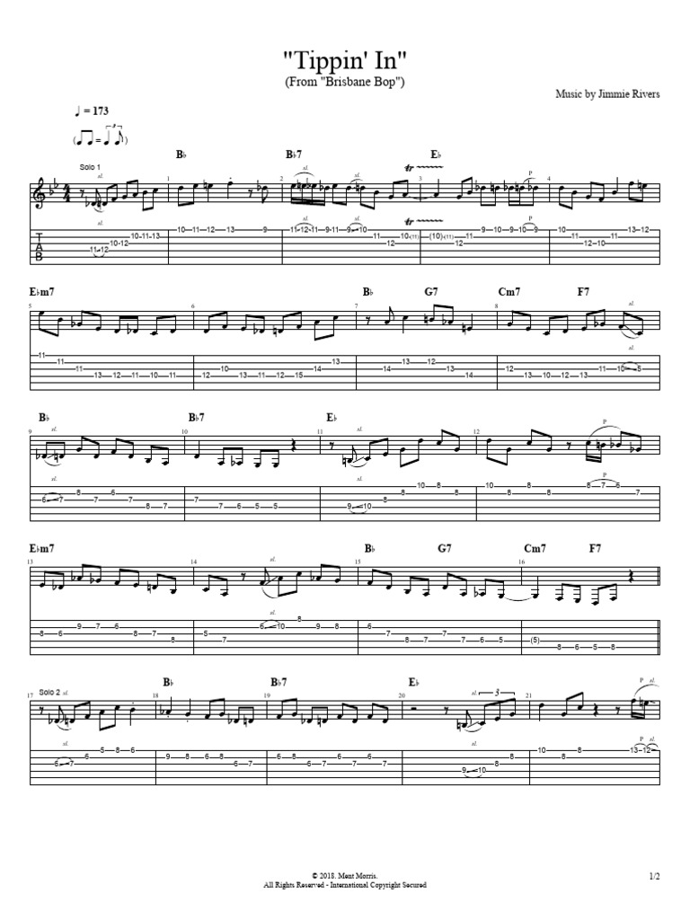 Tippin-In-Jimmie-Rivers (Western Swing) | PDF
