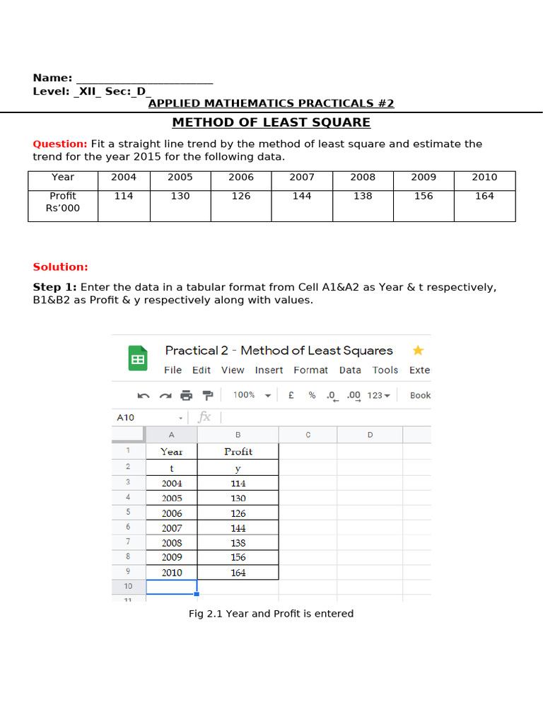 Least Squares Trend Estimation 2015 | PDF