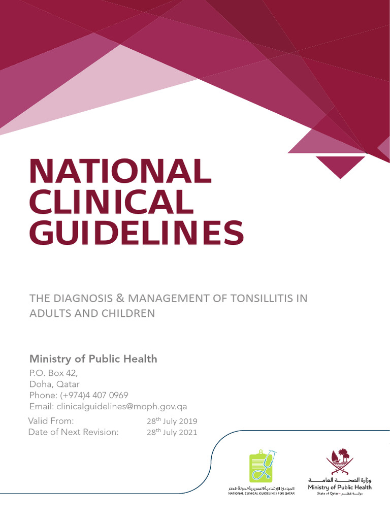 Tonsillitis Diagnosis & Management Guide | PDF | Medicine | Medical ...
