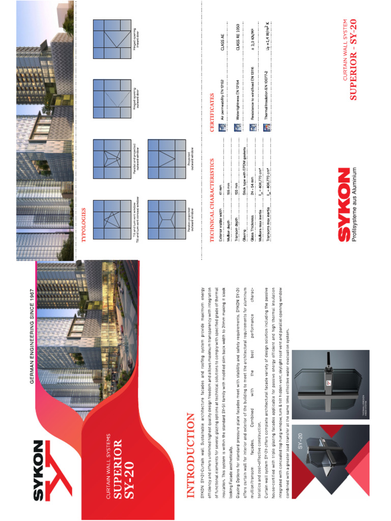 SY20 Curtain Wall System | PDF