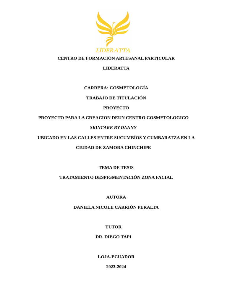 TESIS Daniela Carrion | PDF | Productos cosméticos | Marketing