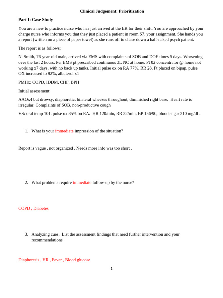 New Nurse ER Prioritization Guide | PDF | Clinical Medicine | Medical ...