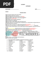 Turkish A1 Complete Exam | PDF