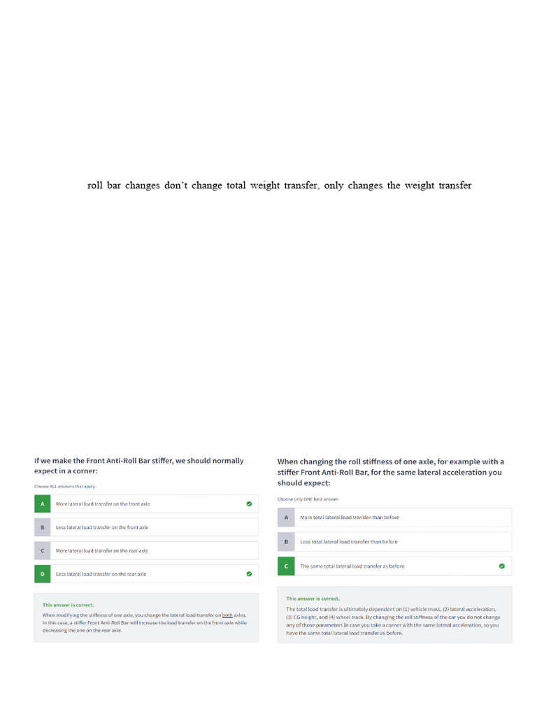 Load Transfer Dynamics in Vehicle Handling | PDF | Vehicles | Motion ...