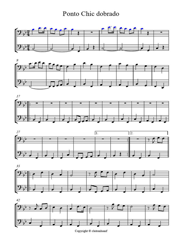 Ponto Chic Tromb. Tuba | PDF