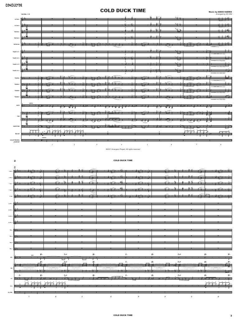 Cold Duck Time - CONDUCTOR | PDF
