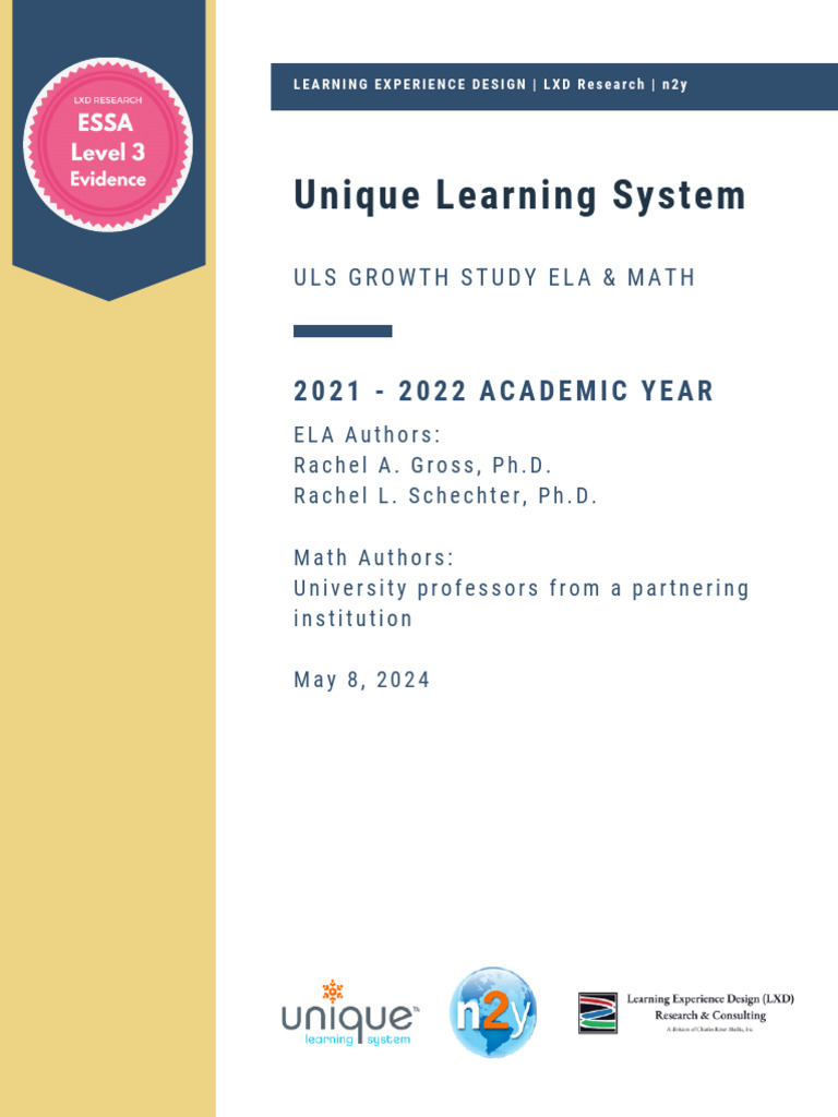 Uls-Math-Efficacy-Study Send | PDF | Mathematics | Learning