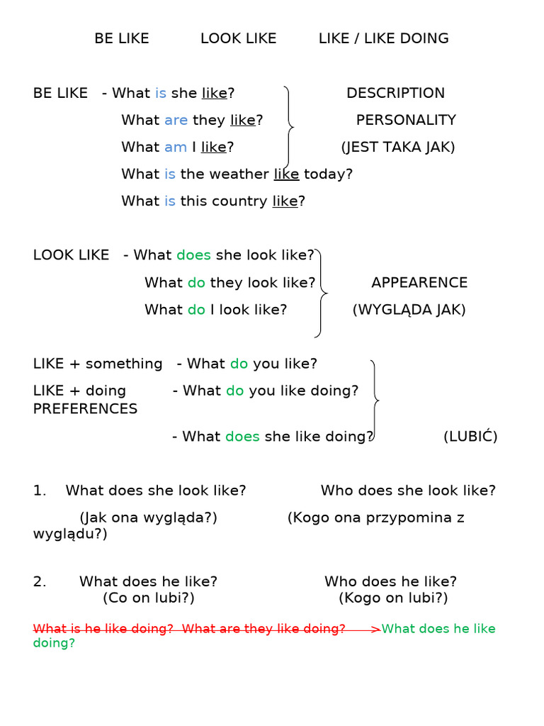 Be Like Look Like Like | PDF