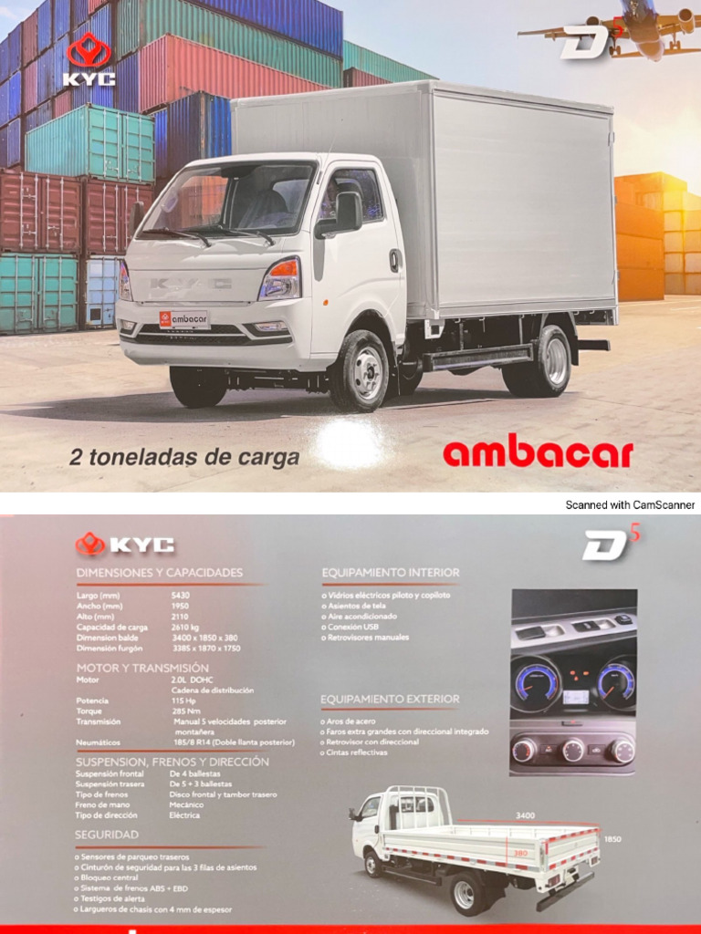 Ficha Técnica Kyc Camión D5 | PDF
