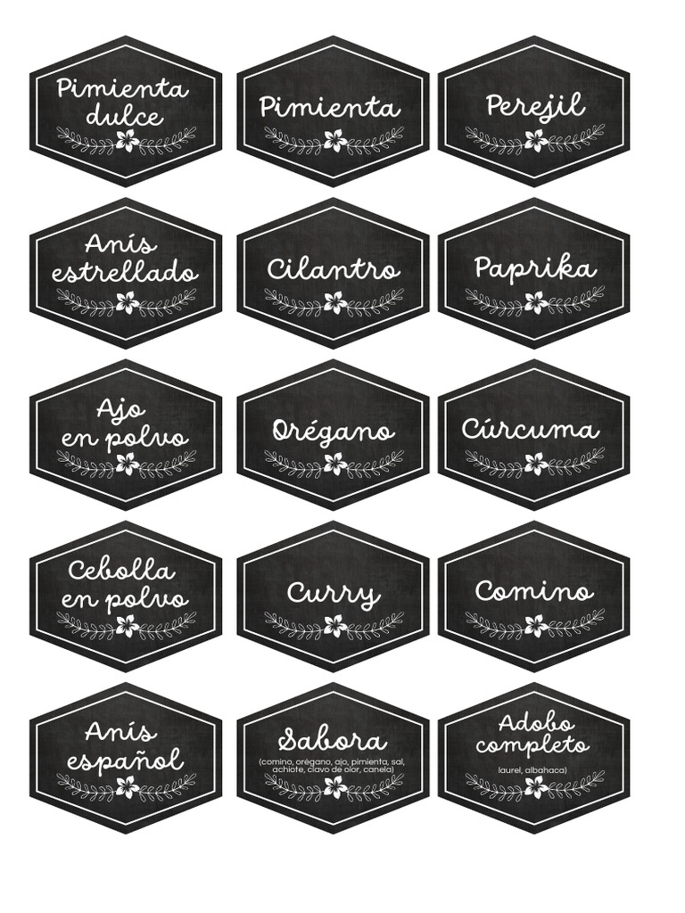 Especias y Condimentos Esenciales | PDF