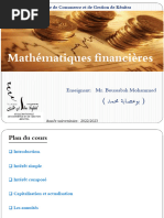 Cours Complet Math Financière | PDF | Prêts | Obligation (Finance)