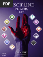 V5 Vampire Disciplines Overview | PDF