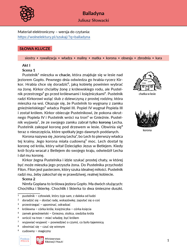 Srodek 14 Balladyna | PDF