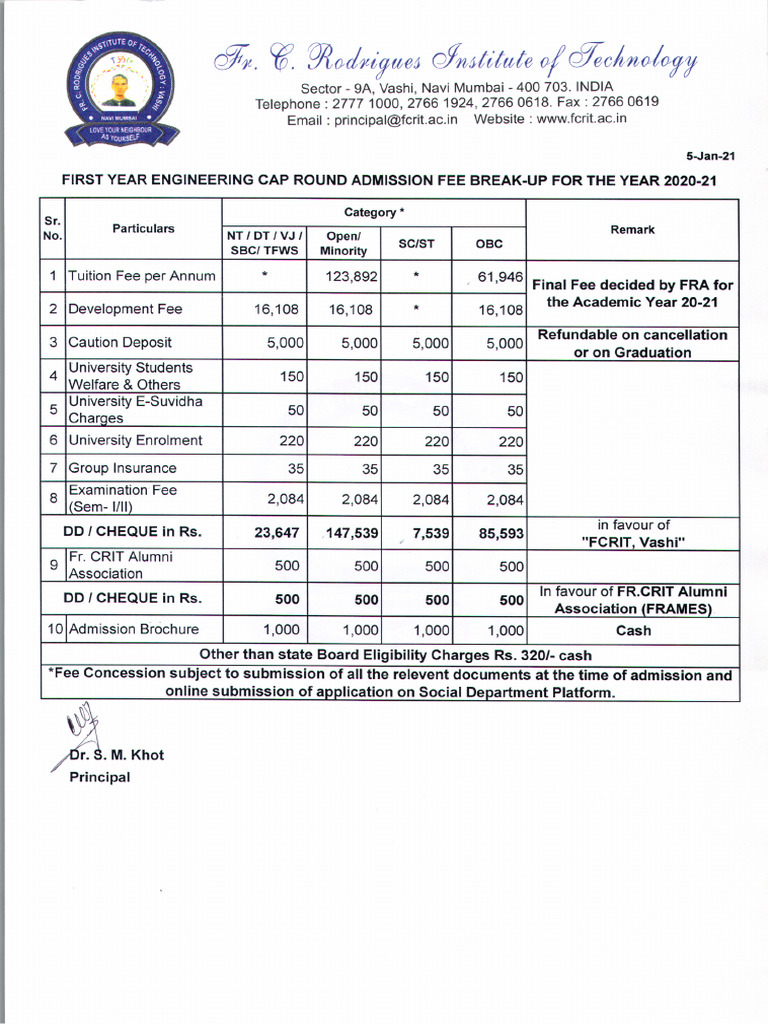 1610014928-FE Fee Structure | PDF