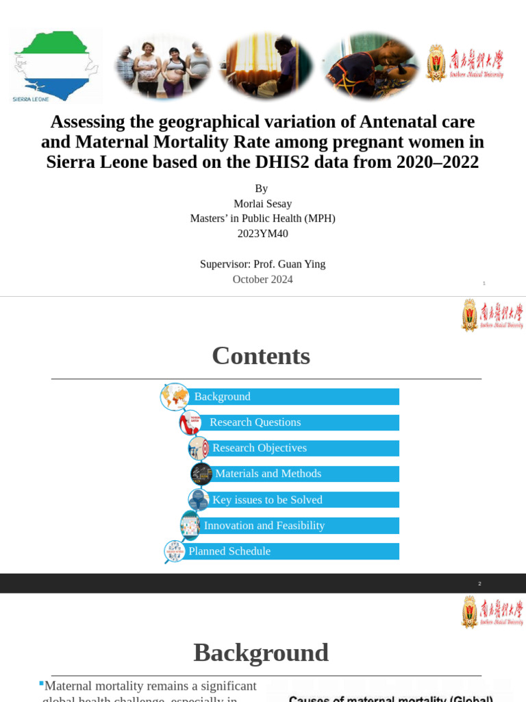 2023YM40 -MORLAI SESAY | PDF | Maternal Death | Health Policy