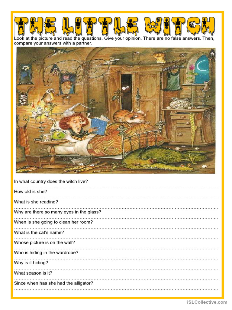 Halloween - Guessing Game - THE LITTLE WITCH | PDF